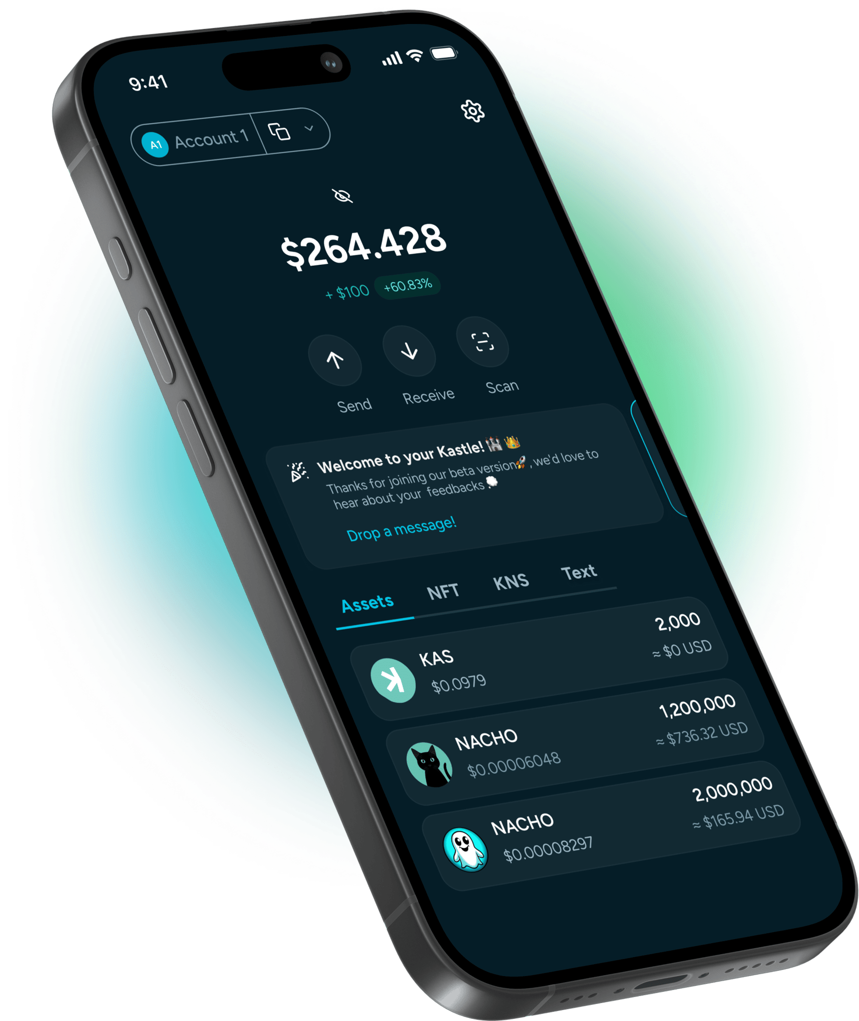 Kastle – Fast & Secure Kaspa Wallet